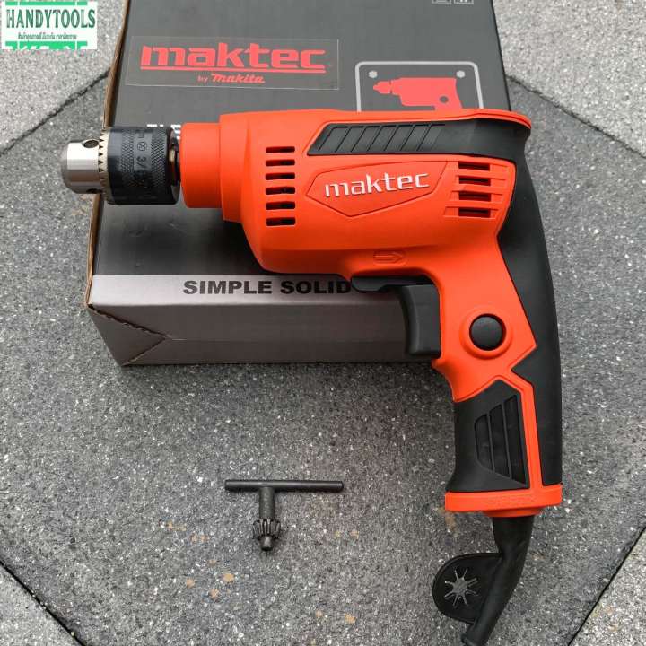 Maktec สว่าน สว่านไฟฟ้า ขนาด 3 หุน รุ่น MT653 กำลัง 230W ปรับซ้าย-ขวาได้ เจาะไม้ เจาะเหล็ก ขันสก ...
