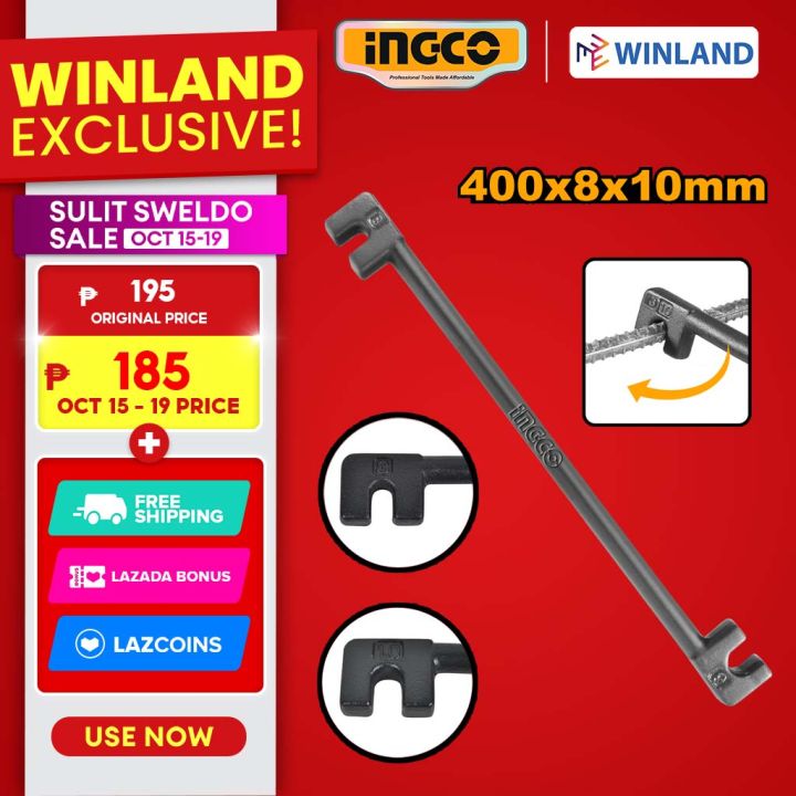 Ingco by Winland 400mm Bending Bar Tool HBB08101 ING-HT | Lazada PH