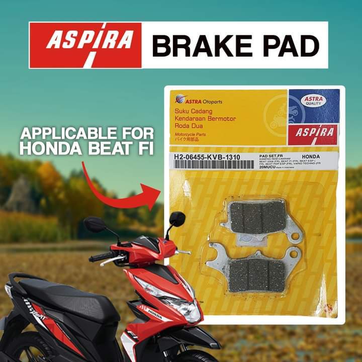 ASPIRA BRAKE PAD (BEAT FI/CARB/CLICK V1 125 150) | Lazada PH