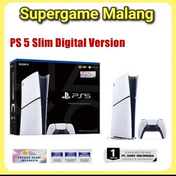 PS5 Slim Digital Indo Garansi Resmi Indonesia Console Sony Playstation ...