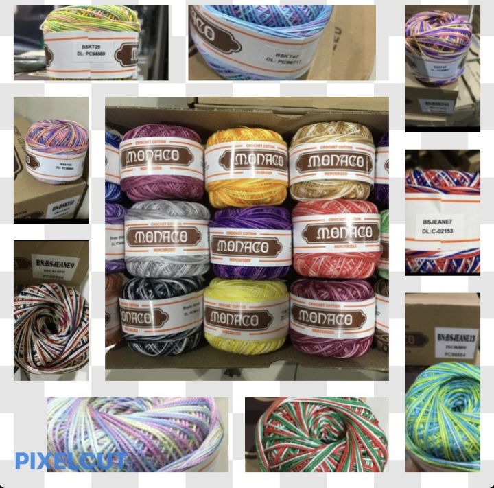 Monaco crochet multi color 3ply | Lazada PH