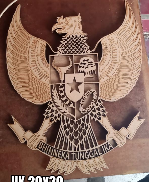 Lambang Burung Garuda Pancasila ukir laser | Lazada Indonesia
