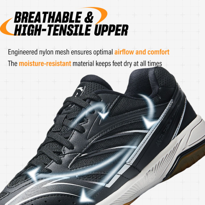 ANTA Men Table Tennis Shoes Wear-resistant Stable Support Training ...