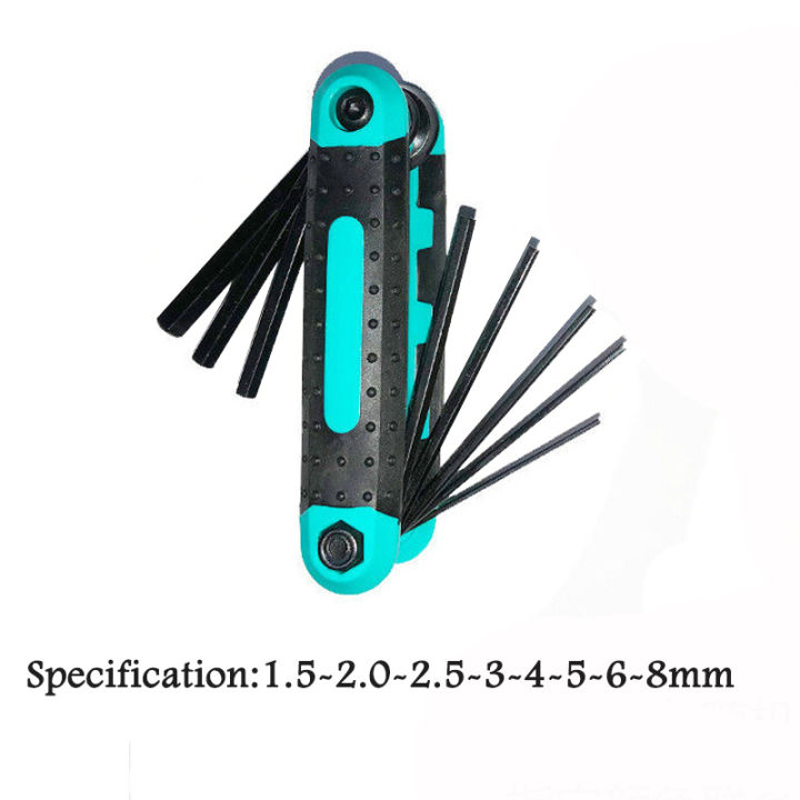 8 in 1 Folding Allen Wrench Set Metric Allen Key Set Tool Or Folding ...