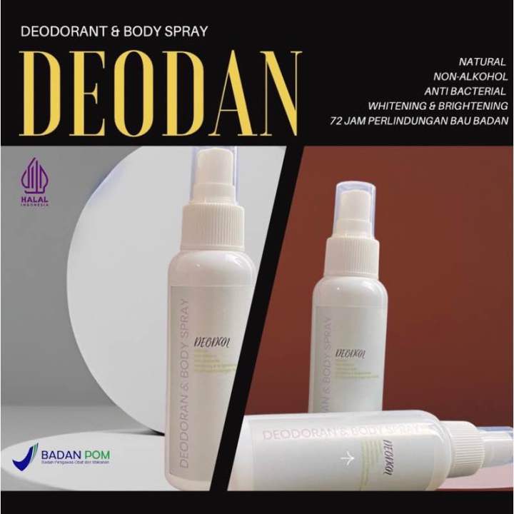 DEODAN 100ML Deodorant Herbal Spray non alkohol | Lazada Indonesia
