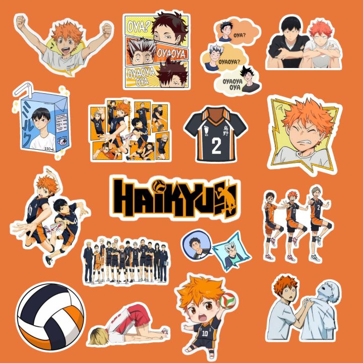 Haikyuu Waterproof VINYL Sticker Glitter Finish | arastudios | Lazada PH