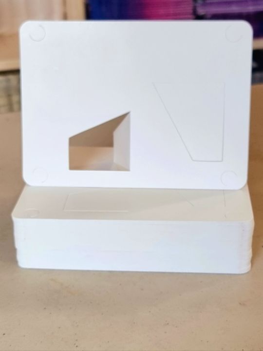 Thick 5R Plain White Photo standee Photo Frame Photobooth Standee ...