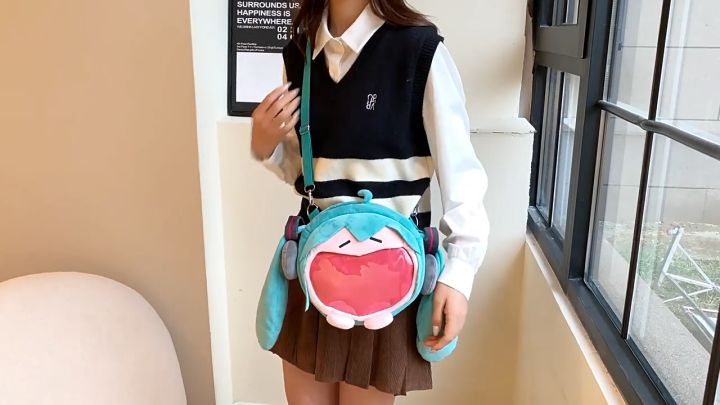 Hatsune Miku Kawaii Cartoon Backpack Painful Packet Cute Anime Girl ...