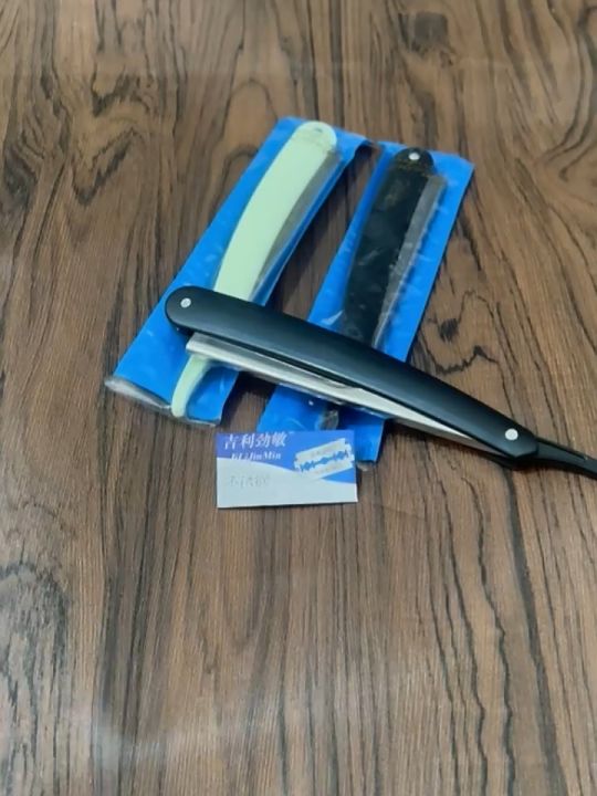 Barber Salon Manually Straight Cut Stainless Steel Barber Razor Folding ...