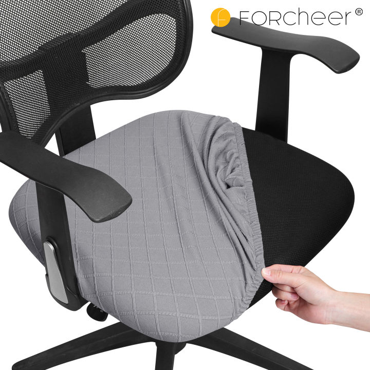 FORCHEER 1 Piece Chair Seat Cover 30-45CM Jacquard Fabric Stretch ...