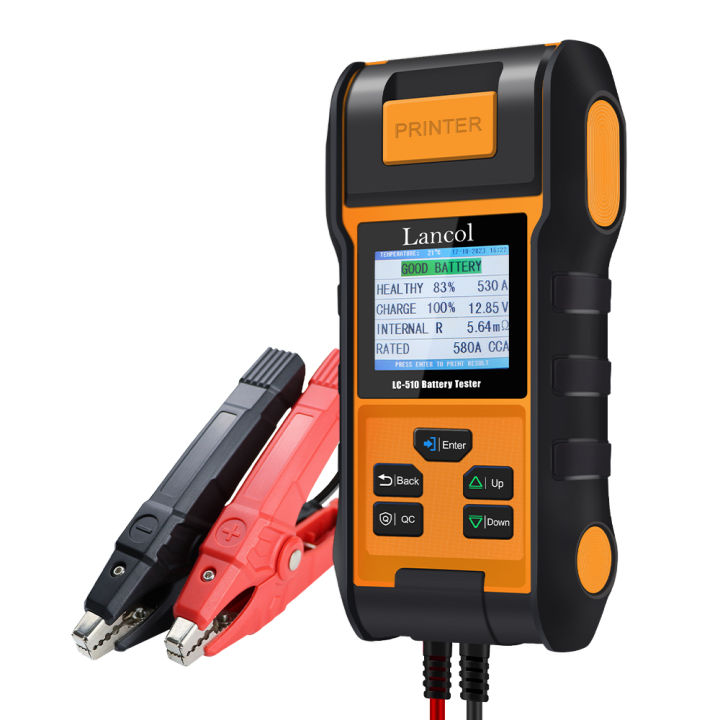 Lancol LC-510 Car Battery Tester with Printer 30-3000CCA Battery System ...