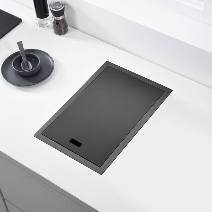 Hidden black Kitchen sink Single bowl Bar Small Size sink Stainless ...