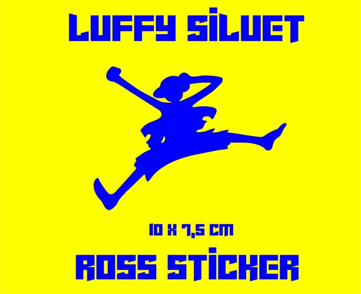 cutting sticker siluet logo anime karakter luffy one piece | Lazada ...