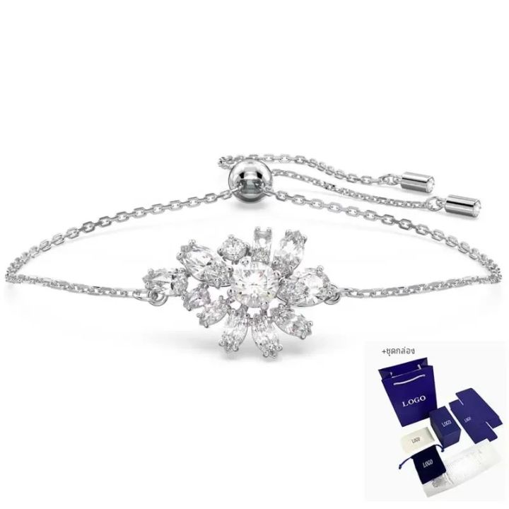 SW เครื่องประดับแฟชั่นใหม่ Gema ตัดผสมดอกไม้สีขาวคริสตัลแฟชั่นของ ...