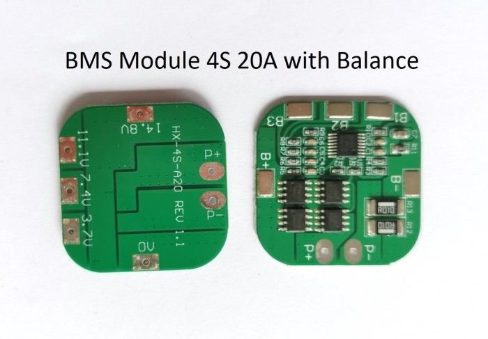 Modul Proteksi Baterai Lion 18650 Battery Protection Module BMS 4S 20A ...