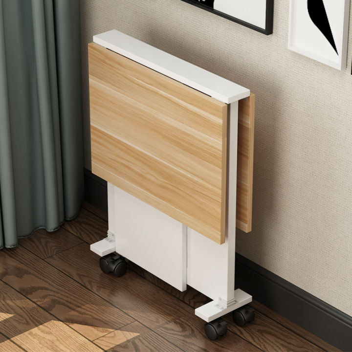 Open and Close Dining Table Ultra-Thin Folding Table Dining Table ...