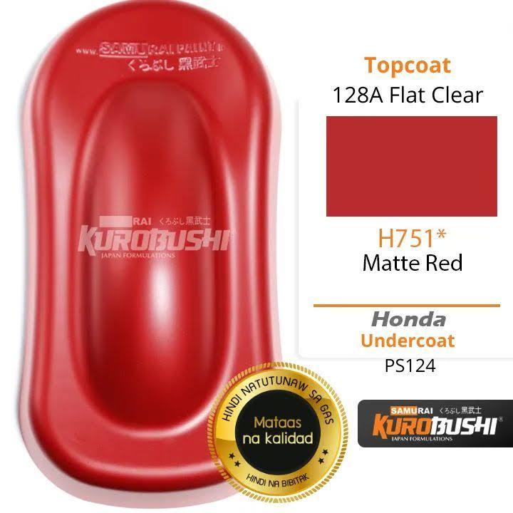 Samurai Spray Paint Honda Matte Red H751 400ml | Lazada PH