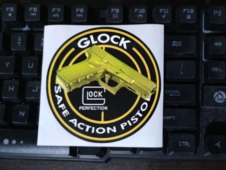 Glock Logo Vinyl Sticker Laminated Waterproof High Quality | Lazada PH
