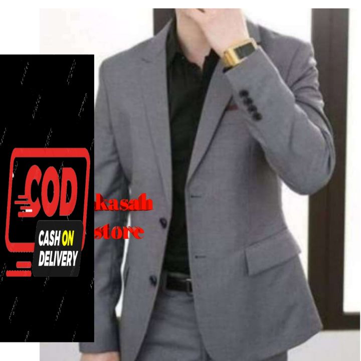 Jas - Jas abu tua - Jas pria formal /nikah /kantoran | Lazada Indonesia
