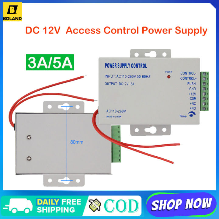 Boland DC 12V Door Access Control system Switch Power Supply 3A 5A / AC ...