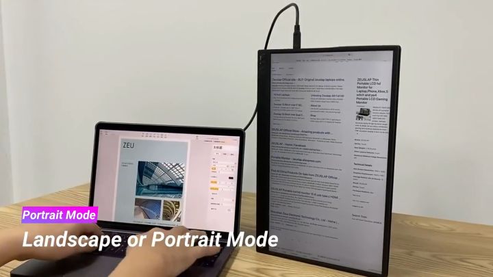 Portable Monitor 100%sRGB Gaming Monitor For Switch/XBOX/PS4/Phone ...