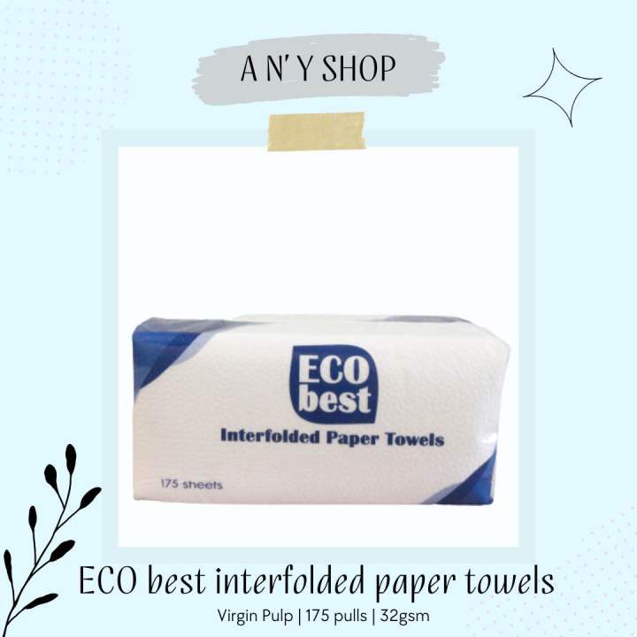 ECO Best Interfolded Paper Towel (175 sheets) | Lazada PH