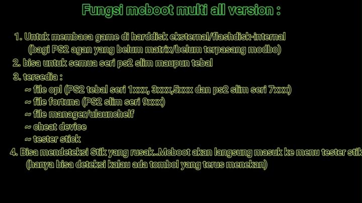 Memory Card PS2 Free MCboot | MULTI | Fortuna |Cheat Device | OPL ...