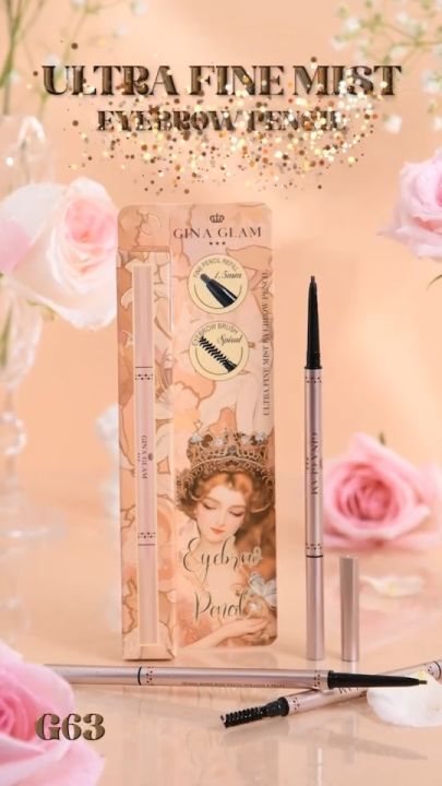 จีน่า แกรม เขียนคิ้ว 1.5mm หัวเรียวเล็ก เขียนง่าย กันน้ำ กันเหงื่อ 0.1g ...