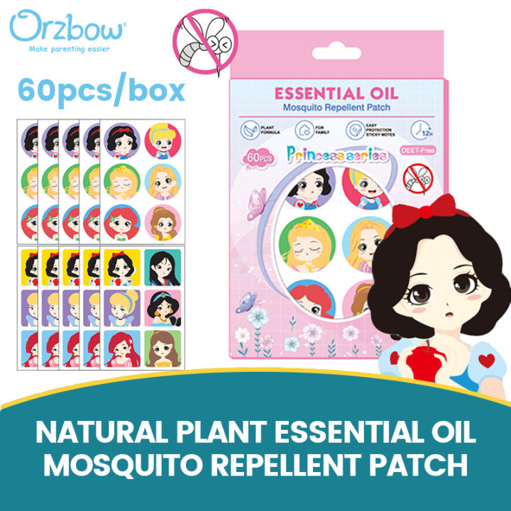 Orzbow 60Pcs Mosquito Repellent Patch for Baby Kid Safe Natural Plant ...