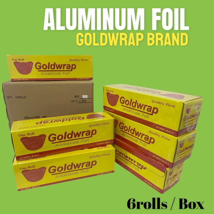 Aluminum Foil Gold Wrap (Jumbo Roll) 6pcs / Box | Lazada PH