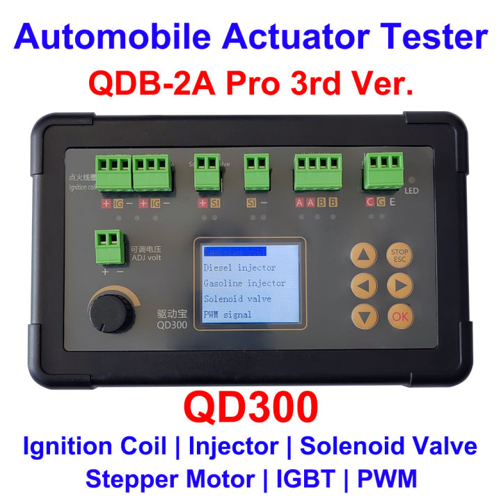 New QD300 Automobile Ignition Coil Tester QDB-2A 3A IGBT Idle Stepper ...