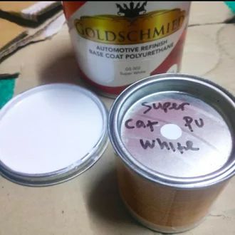 cat putih avanza W09 jenis cat pu putih mobil toyota ukuran 1/4 ...