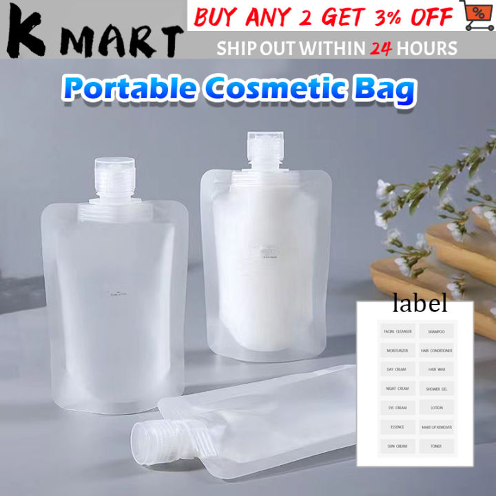 30ml/50ml/100ml Travel Bag Fluid Makeup Pouch for Toiletry Lotion ...
