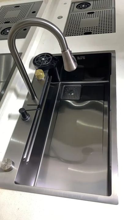 -SG STOCK 48H DELIVERY-Nano Kitchen Sink SUS304 Stainless Steel ...