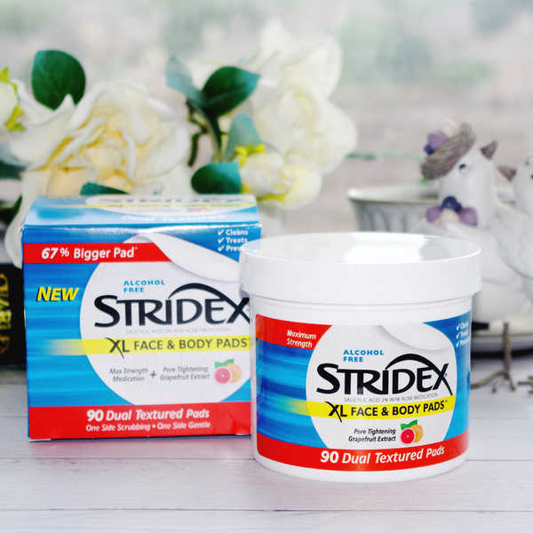 in stock Stridex Salicylic Acid Cotton Pills XL Body Facial Exfoliating ...