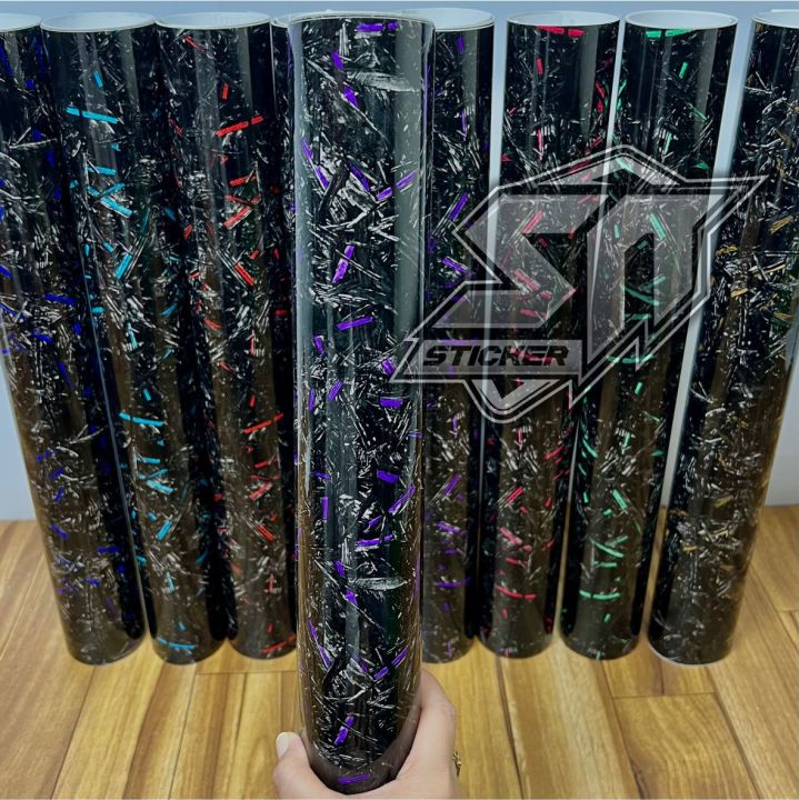 Sticker Carbon Forged Stiker Forged Stiker Motor Forged ukuran 50cm ke ...