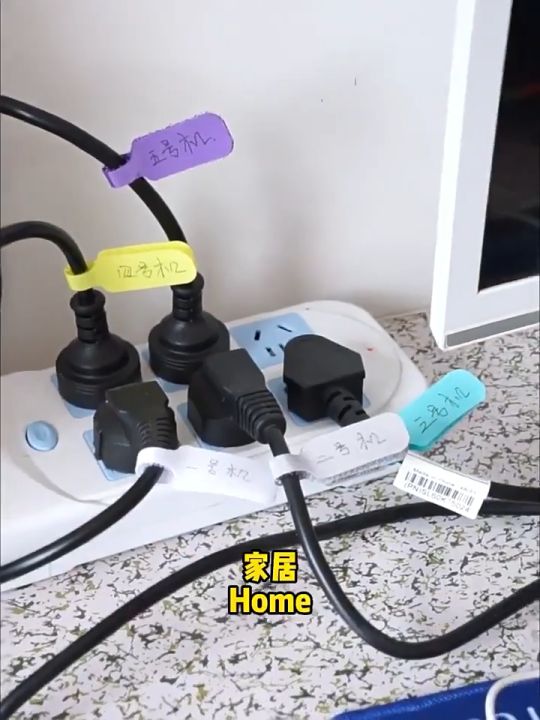 10pcs Cable Labels Ties Velcro Cable Ties Reusable with Write-on Label ...