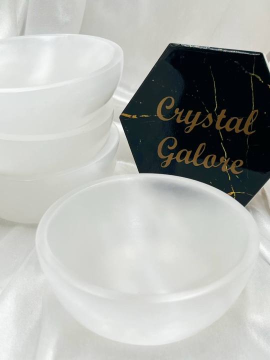 |SG| Natural Selenite Bowl / Plate / Cleanse and Recharge Crystals ...