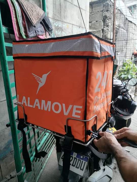 Adjustable bag bracket stainless for lalamove and foodpanda | Lazada PH