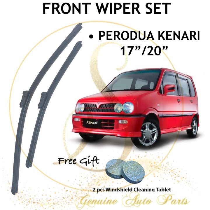 PERODUA KENARI JAPAN TECHNOLOGY WIPER BLADE SET 17'' / 20'' FREE ...