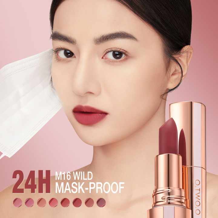 O.TWO.O Matte Lipstick Long Lasting Waterproof Lip Stick Smudge-free ...