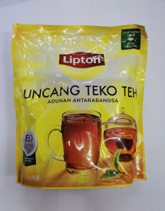 LIPTON UNCANG TEKO 80'S/ LIPTON POTBAG 80'S (Expiry: 21/7/2026) | Lazada