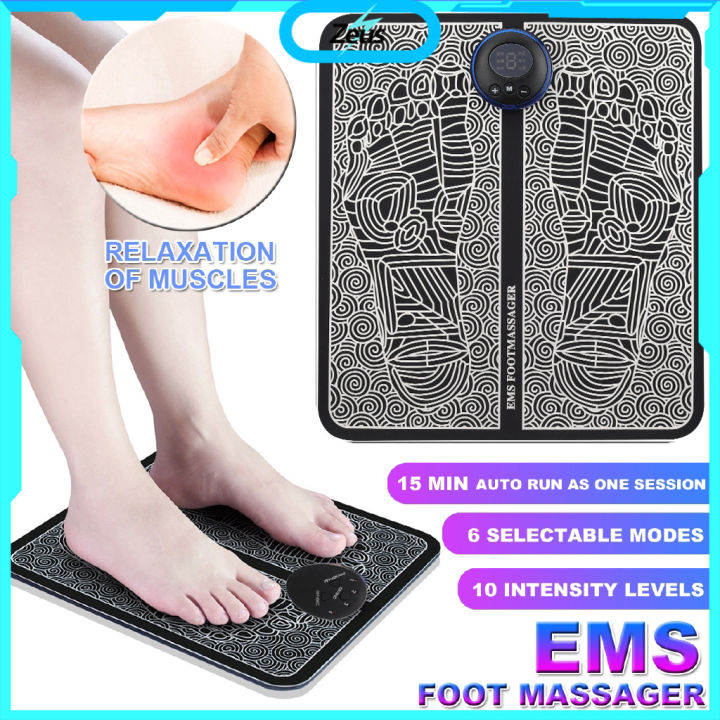 Zeus. Electric EMS Foot Massage Mat Foot Acupuncture Stimulator ...