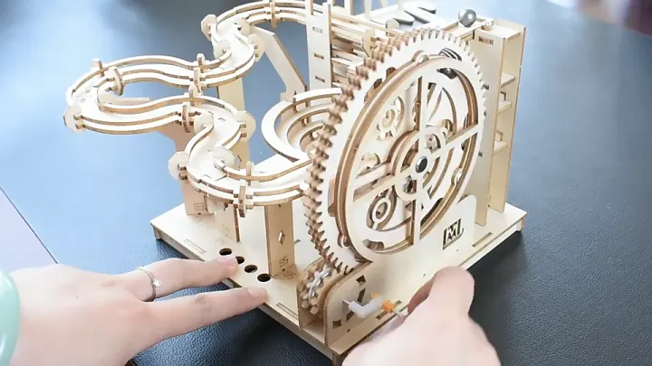 Electric Mechanical Marble Run 3D Wooden Puzzles/ Kids 3D Wooden ...