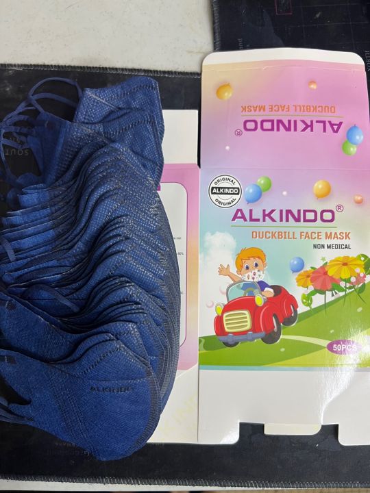 DUCKBILL FACE MASK KIDS EARLOOP NAVY 50 pcs -4 to 12 years | Lazada