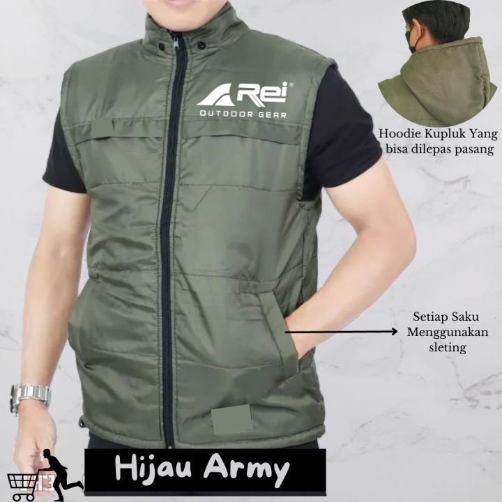 Rompi Motor REII Pria Dewasa / Rompi Outdoor Anti angin /Rompi Parasut ...