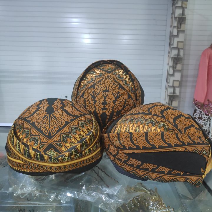 blankon blangkon tradisional adat solo jawa modang polos prada glitter ...