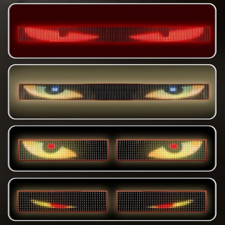 【In Stock - Local Delivery】2025 LED Dynamic Devils Eye Warning Sticker ...