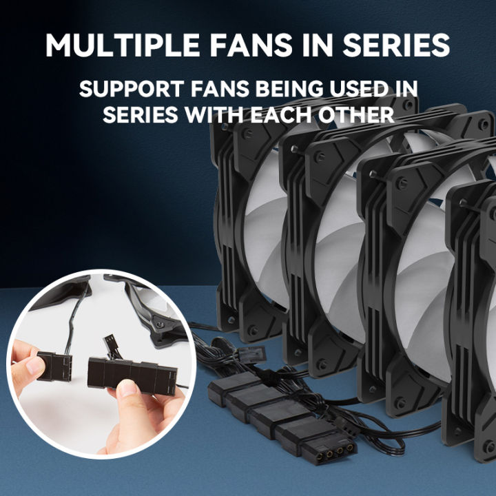 12v 12cm Chassis Fan, PC case 12025 Matte Fan, Big 3Pin, Computer ...