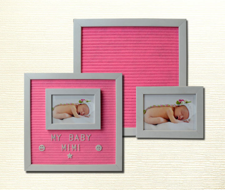 LETTER BOARD 10"X10" with Photo Frame 3R ( photo size : 3.5"x5" ) WITH ...